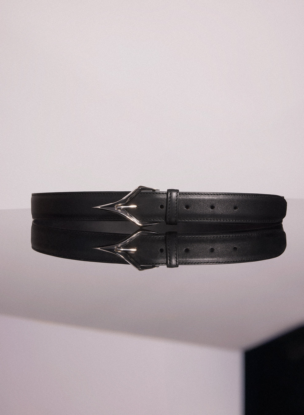 black spiky leather belt | MUGLER Official Website – Mugler